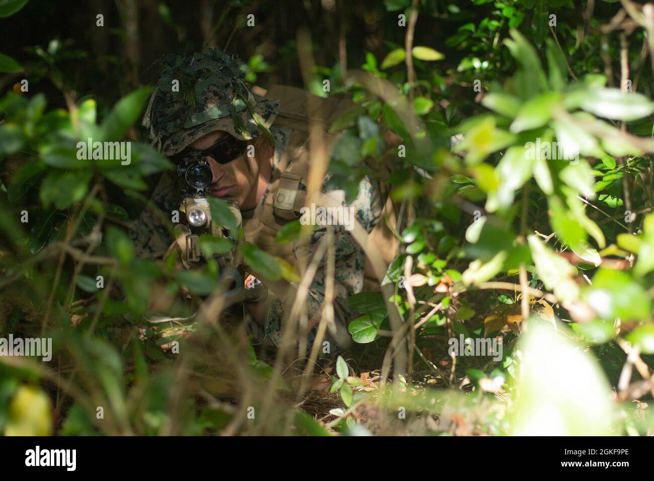 U.S. Marine Corps Lance Cpl. Kyle Wirtz, a mortarman with 2d Battalion ...