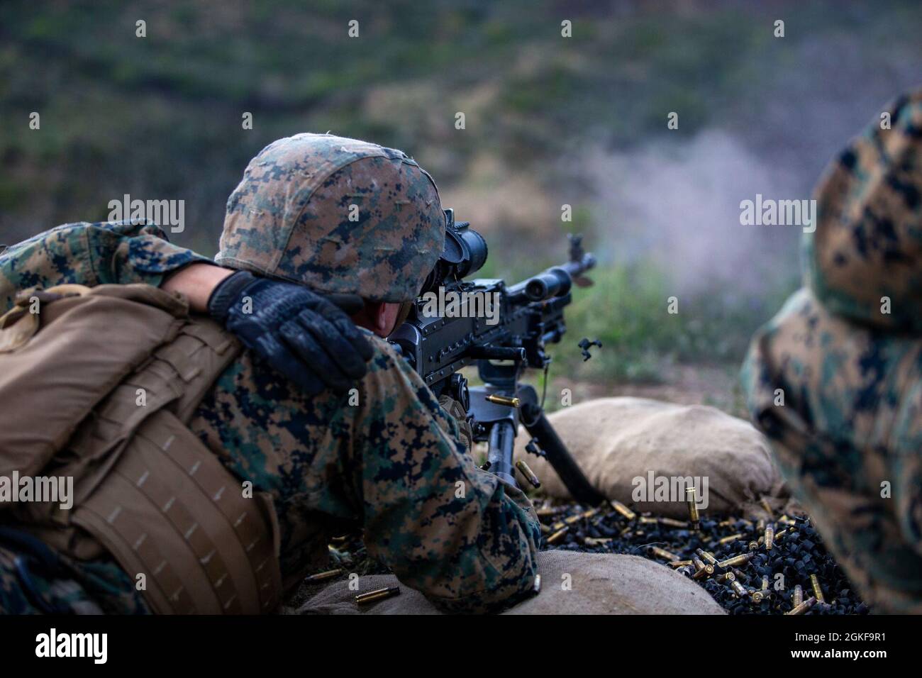 A U.S Marine with Alpha Company, Infantry Training Battalion, School of ...