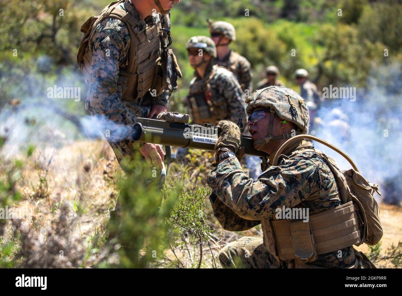 A U.S Marine with Alpha Company, Infantry Training Battalion, School of ...