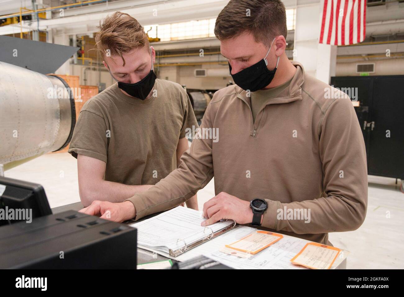U.S. Air Force Senior Airmen Derek Cavanagh and Tyler Rickle ...