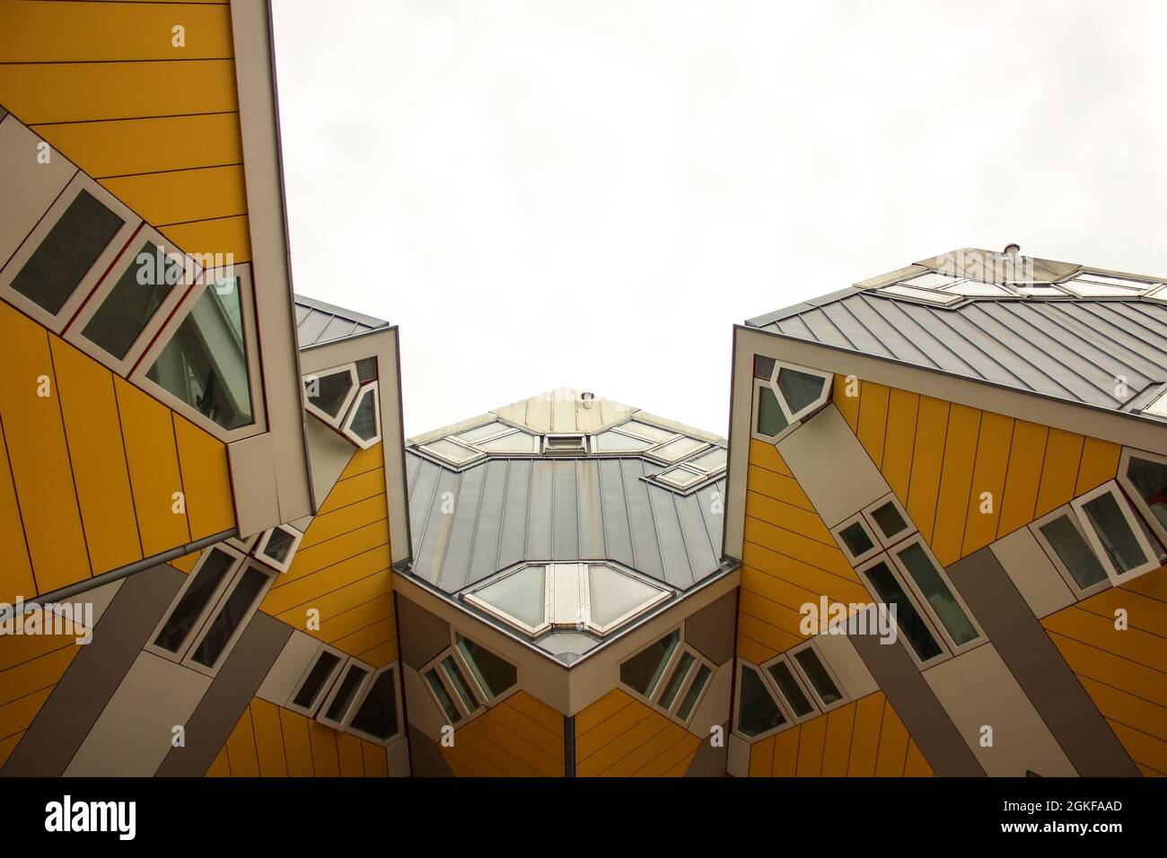 ROTTERDAM, NETHERLANDS - JULY 25, 2021: Cube Houses in Rotterdam, the ...