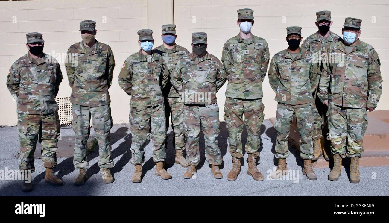 Members of the 647th Regional Support Group (Forward), Fort Bliss ...