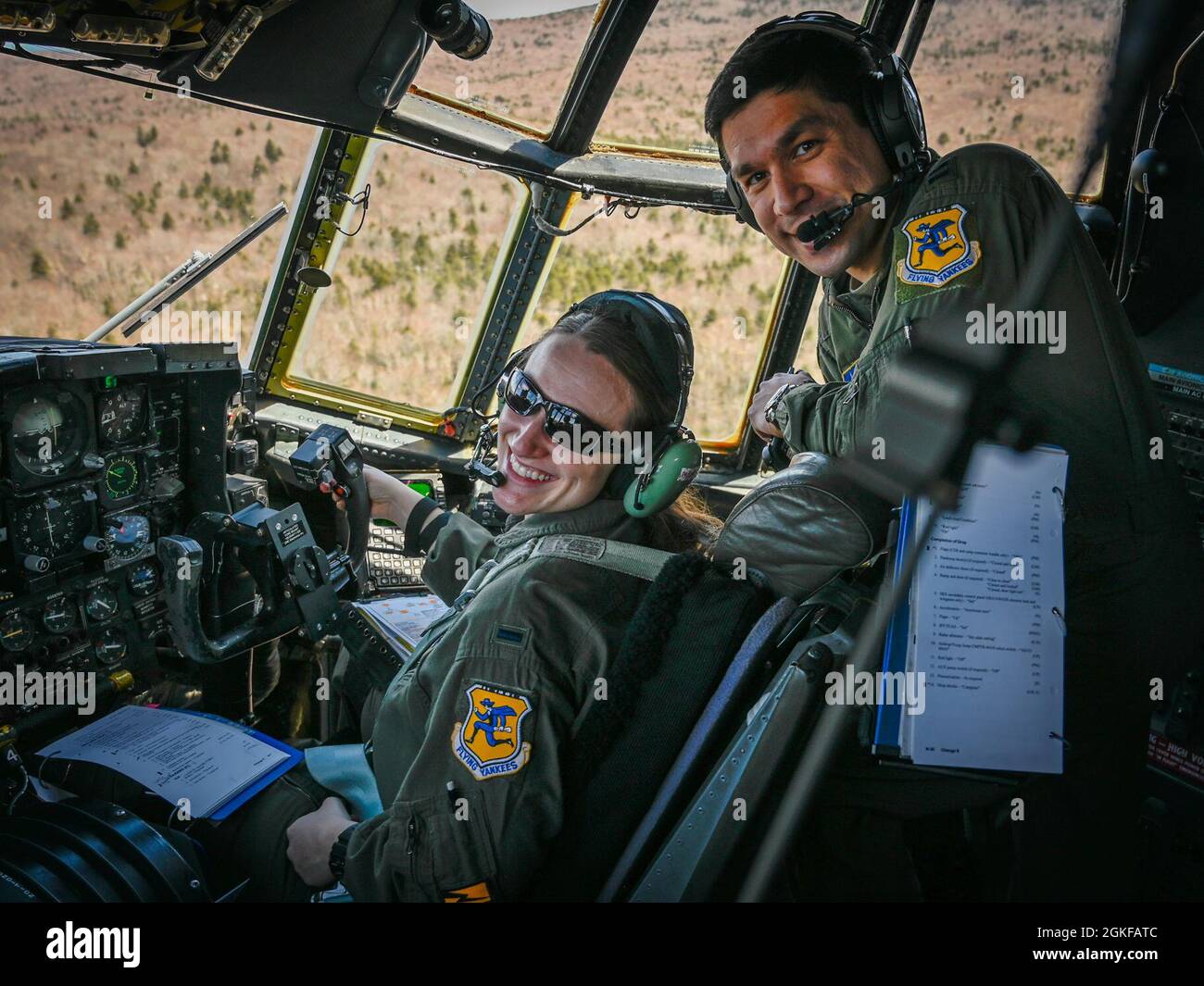 U.S. Air Force Capt. Aaron Sarwar, 118th Airlift Squadron navigator ...