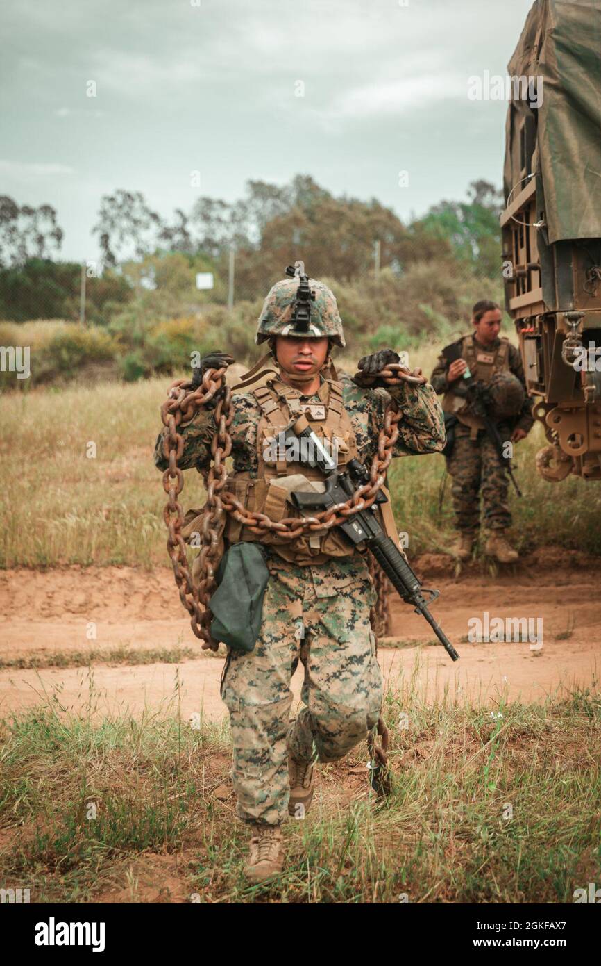 U.S. Marines with Combat Logistics Regiment 17, 1st Marine Logistics ...