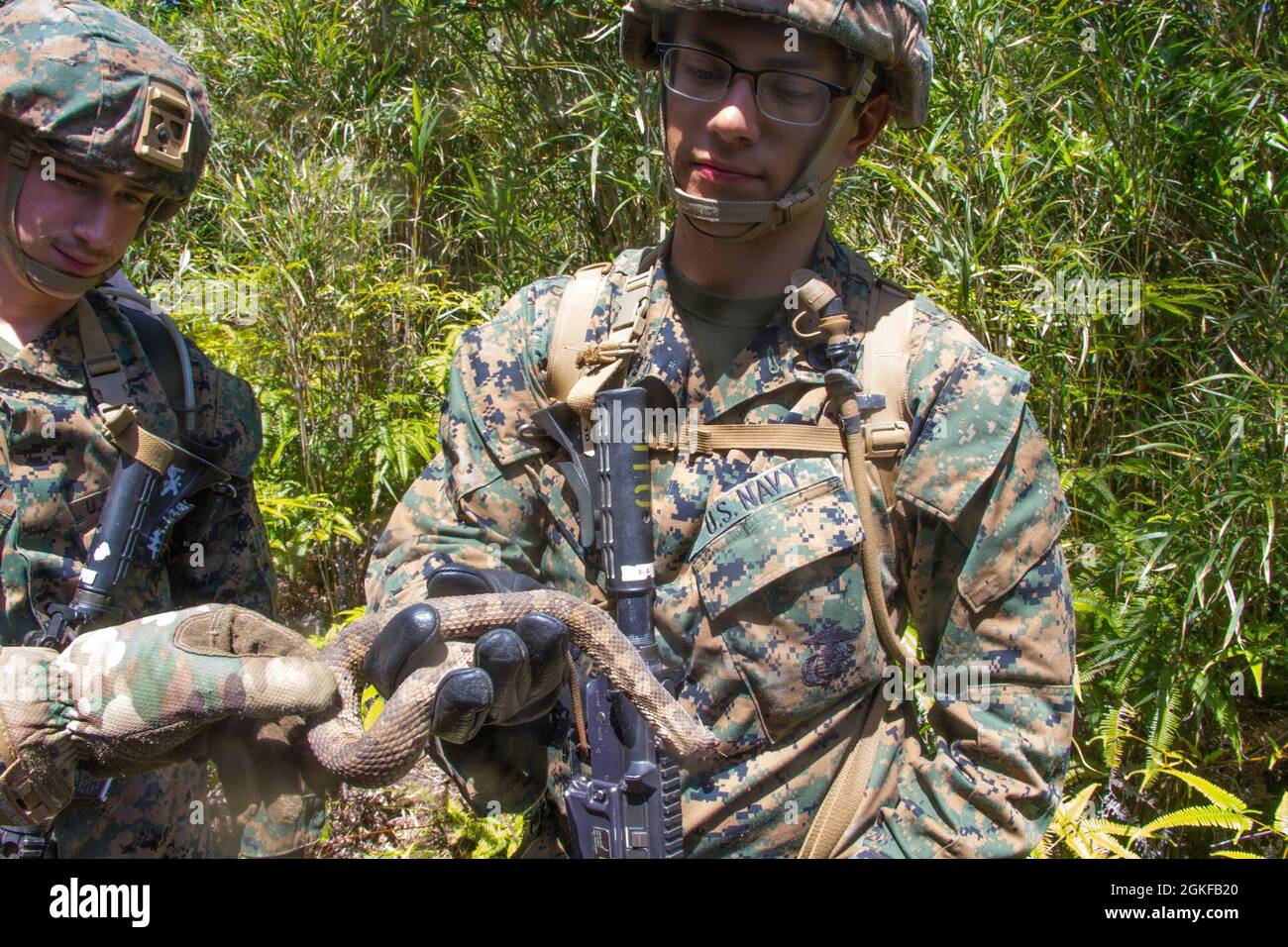 U.S. Navy Sailor James Goodman, a religious program specialist with ...