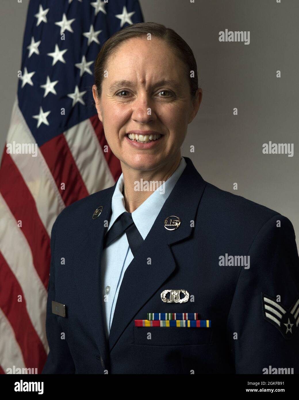 Senior Airman Ruth-Ann B. Bell, a weather forecaster with the 203rd ...