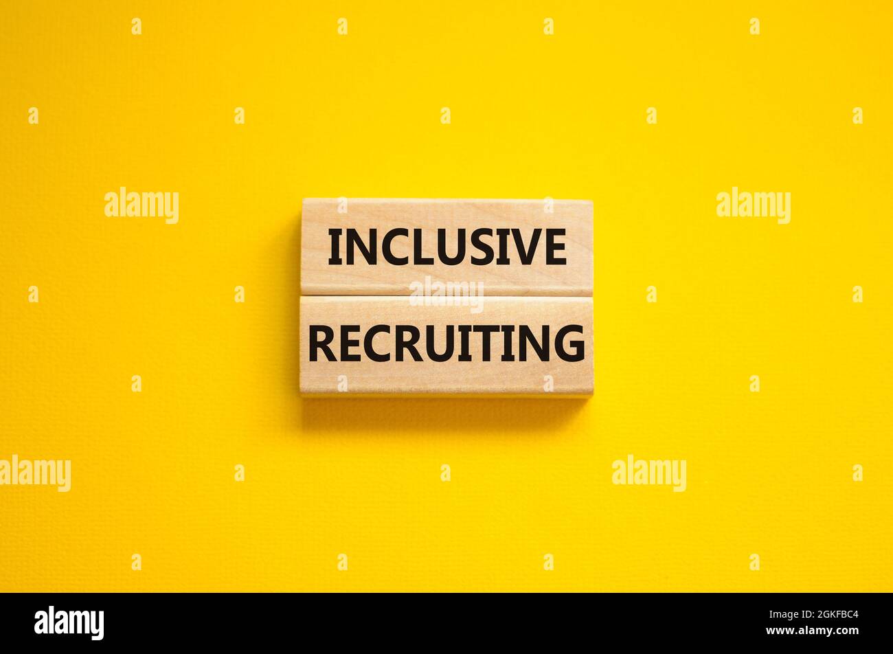 Inclusive recruiting symbol. Wooden blocks with words Inclusive ...
