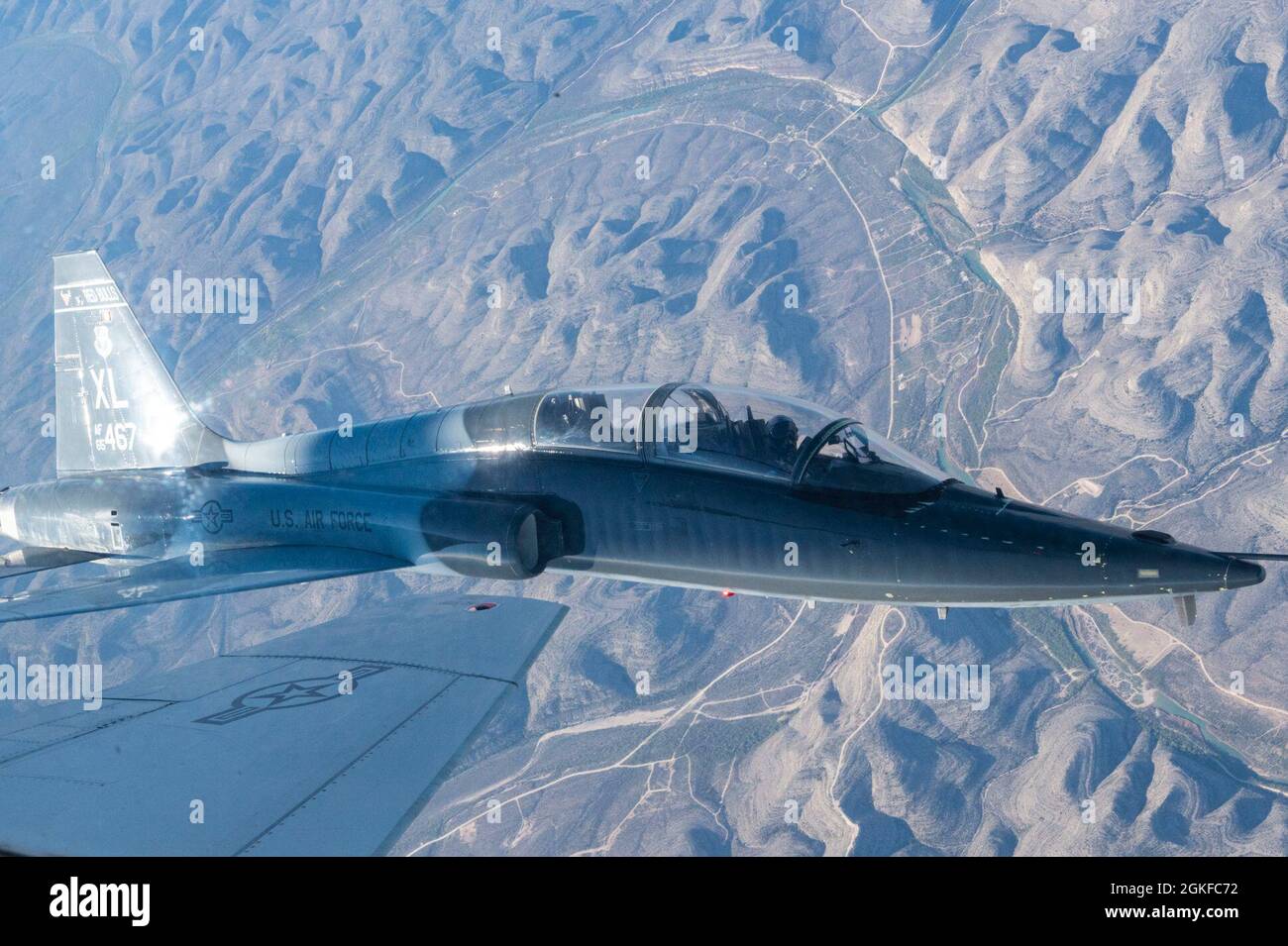 A standard training T-38 flight on Apr. 07, 2021 at Laughlin Air Force ...