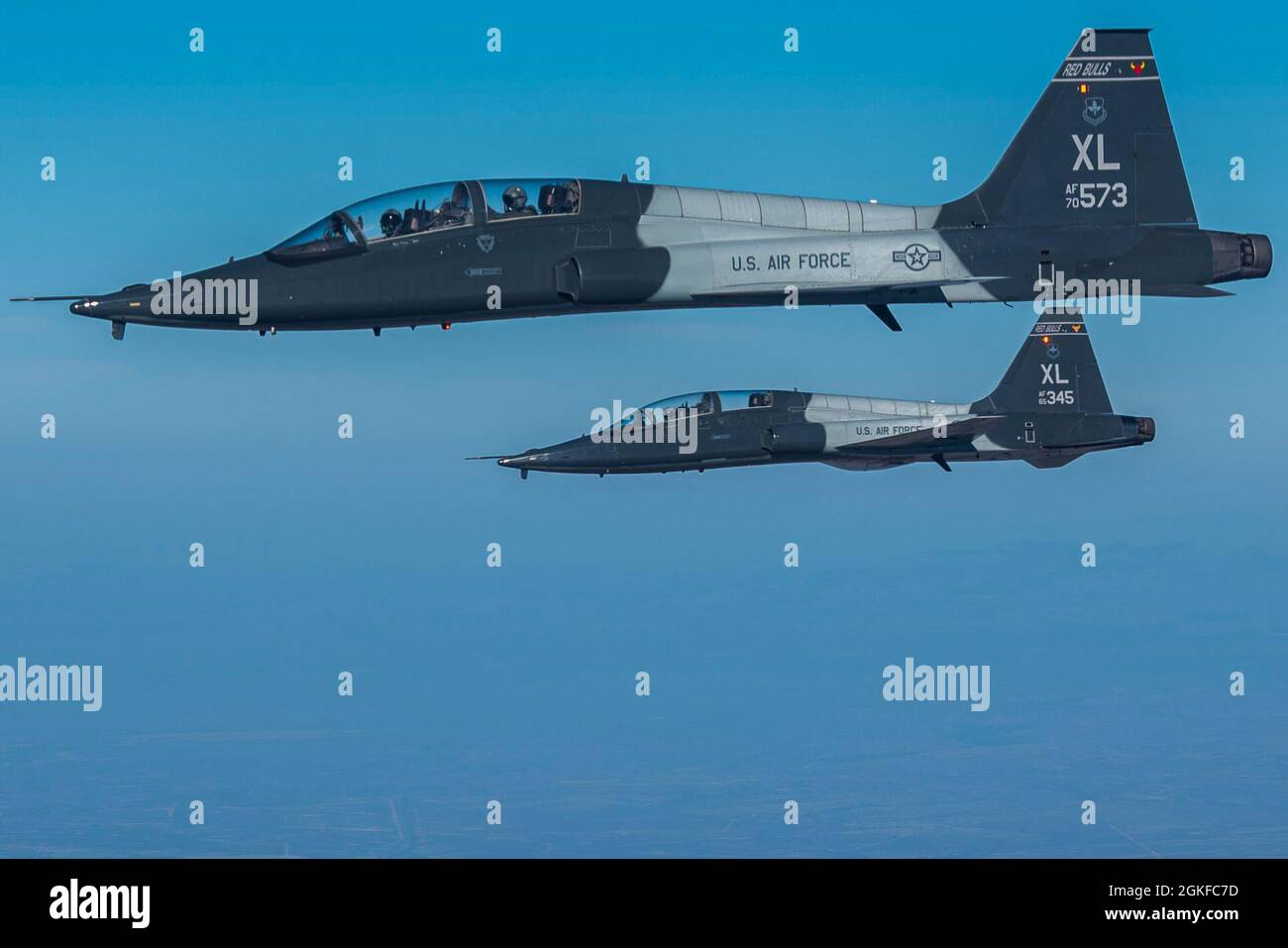 A standard training T-38 flight on Apr. 07, 2021 at Laughlin Air Force ...