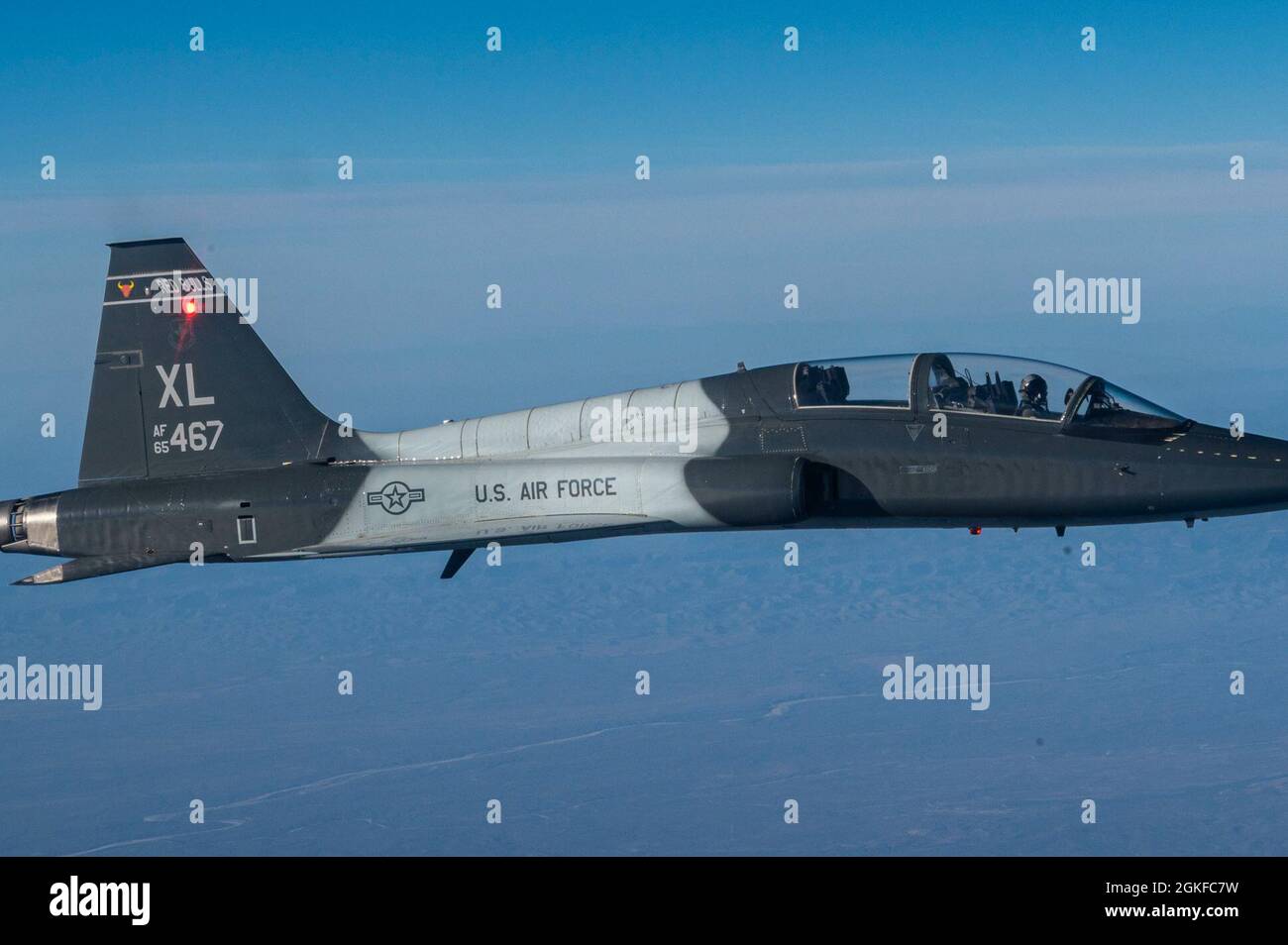 A standard training T-38 flight on Apr. 07, 2021 at Laughlin Air Force ...