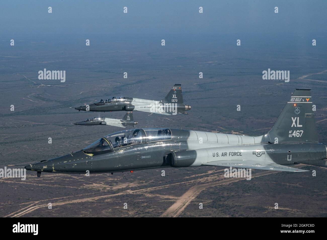 A standard training T-38 flight on Apr. 07, 2021 at Laughlin Air Force ...