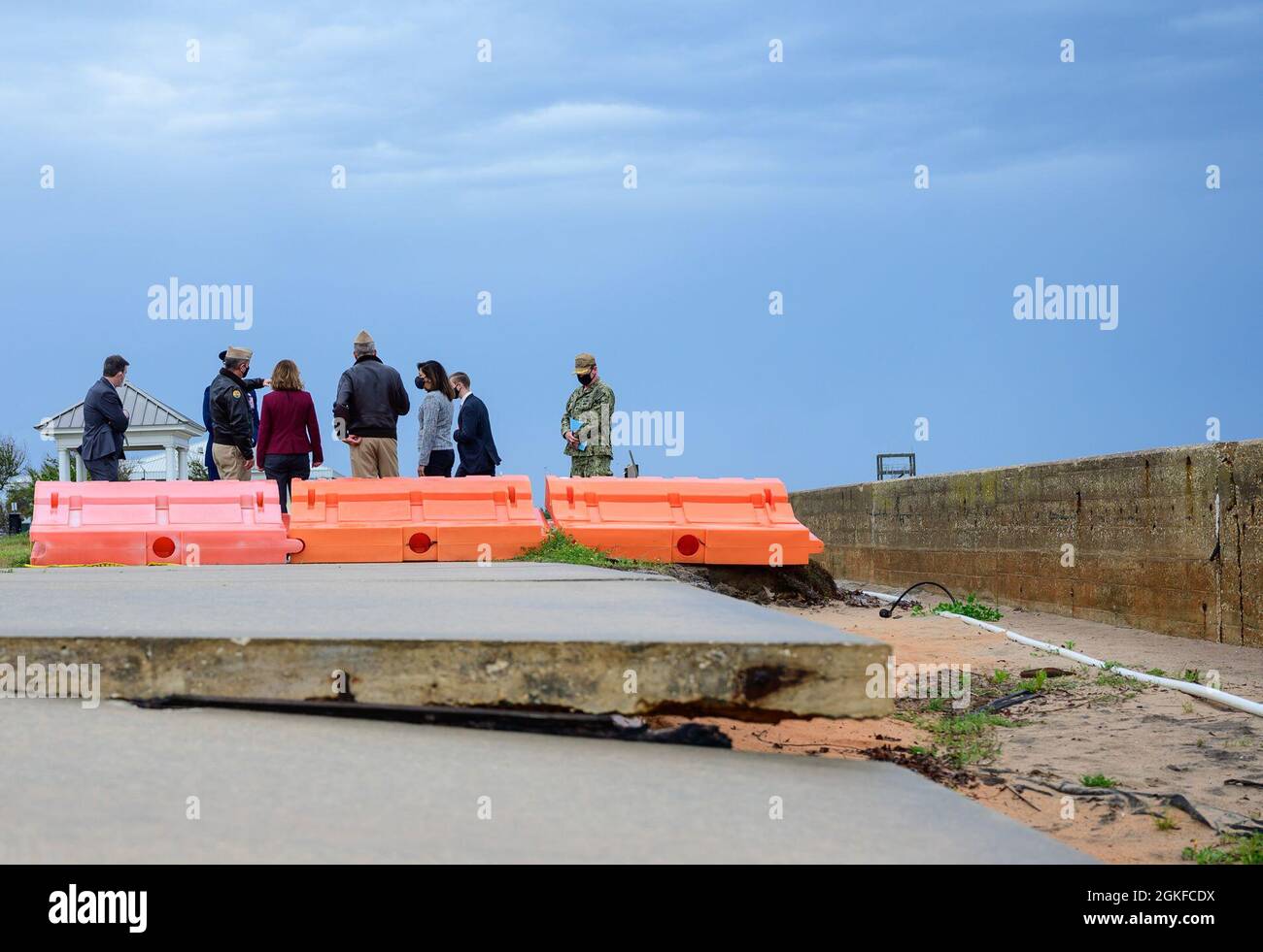 Deputy Secretary of Defense Dr. Kathleen H. Hicks views the damage to ...