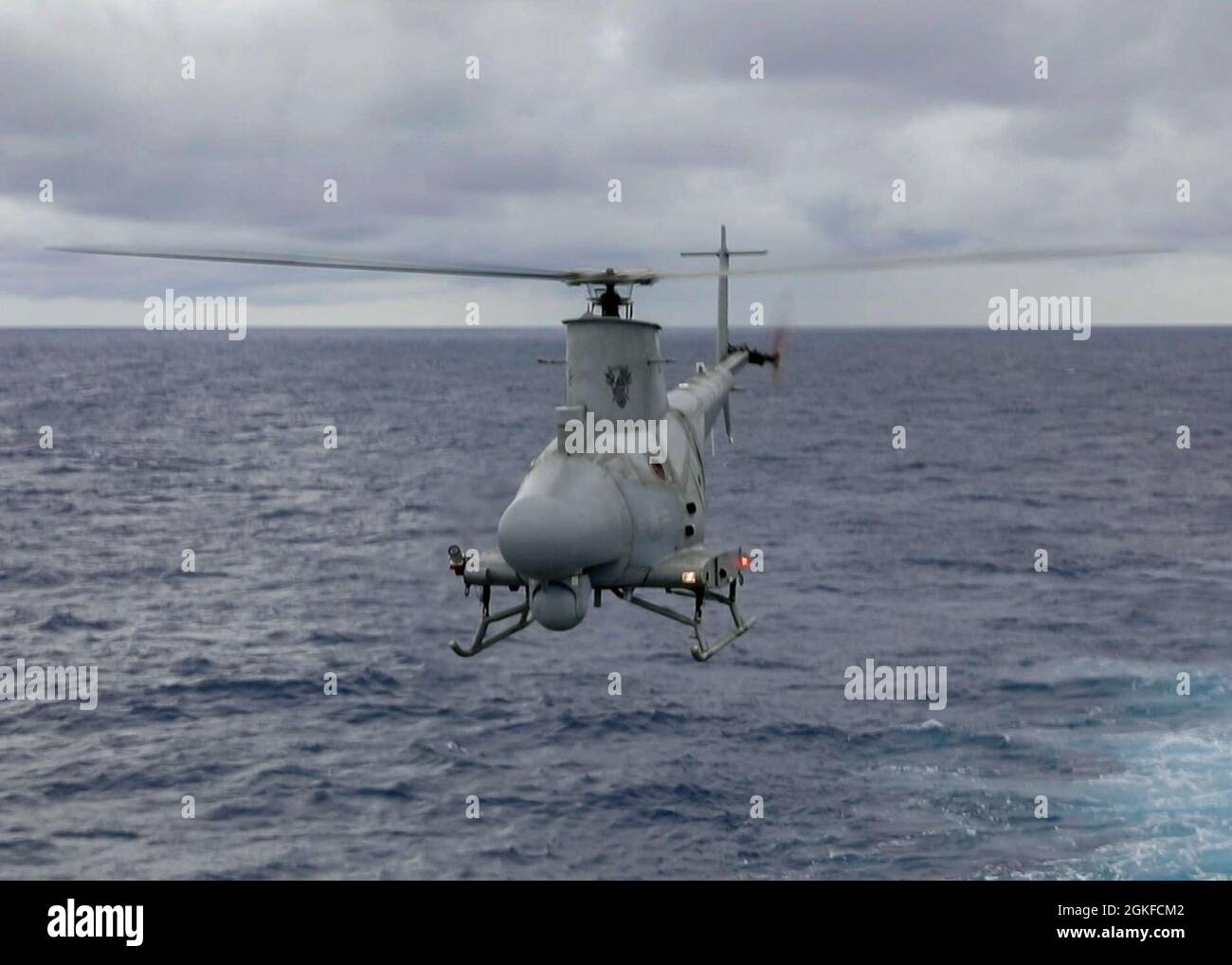 210408-N-RL695-1022 CARIBBEAN SEA - (April 8, 2021) -- An MQ-8B ...