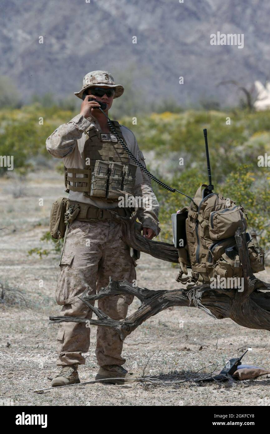 U.S. Marine Corps Lance Cpl. Christopher Quimby, a low altitude air ...