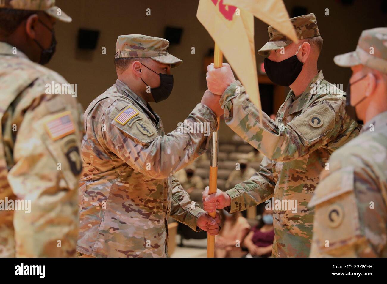 Capt. Keita Rodgers, outgoing commander, Headquarters and Headquarters Company, Special Troops ...