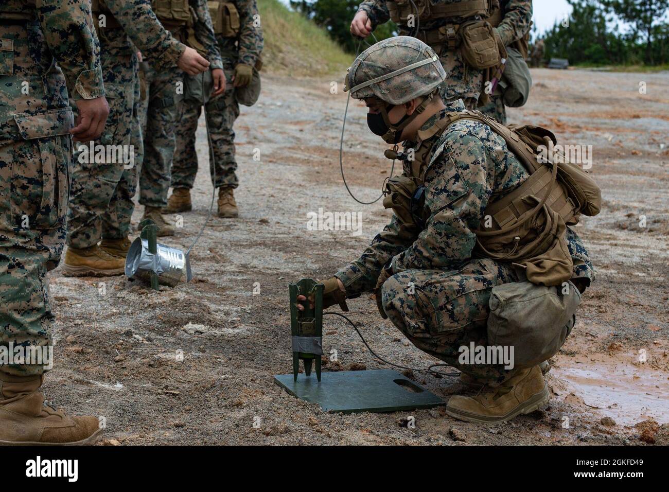 A U.S. Marine with Battalion Landing Team 3/4, 31st Marine ...