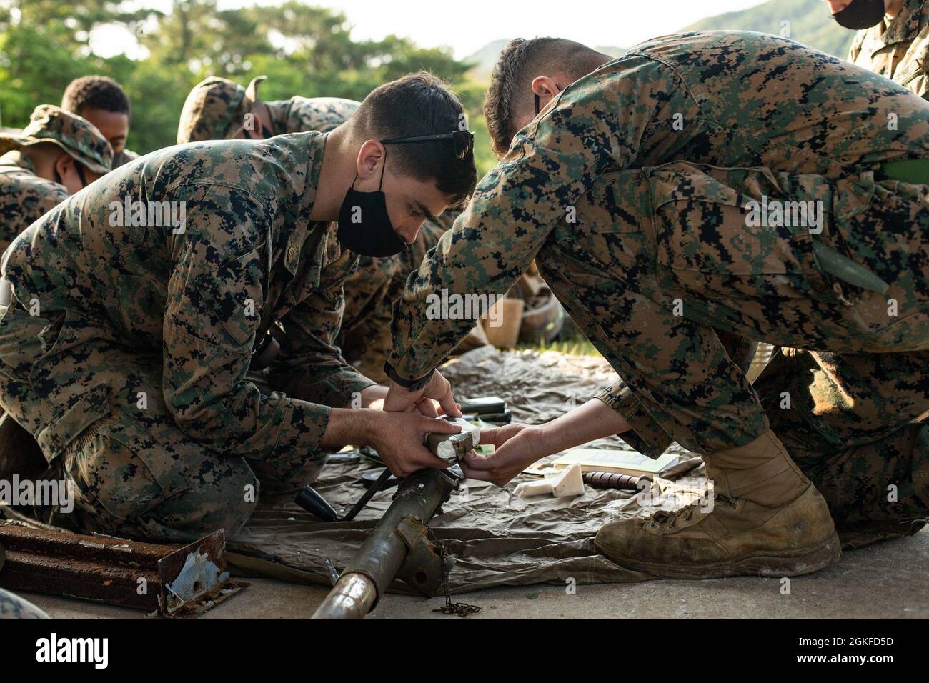 U.S. Marine Corps Sgt. Austin McDaniel, a Combat Engineer with ...