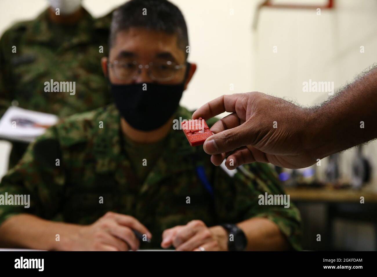 A Japan Ground Self Defense Force (JGSDF) logistics officer with 15th ...