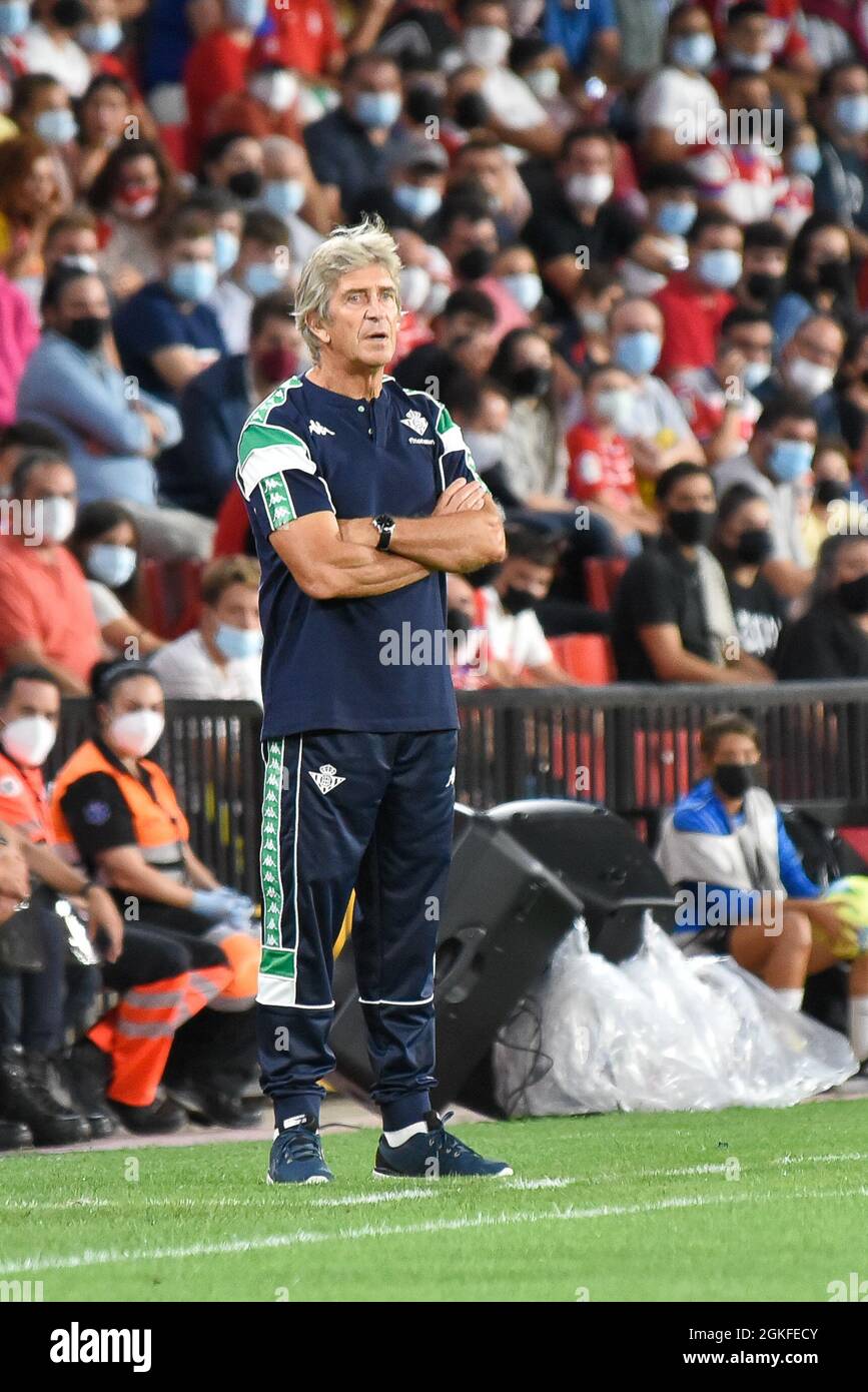 Manuel Pellegrini coach of Real Betis during the Liga match between ...