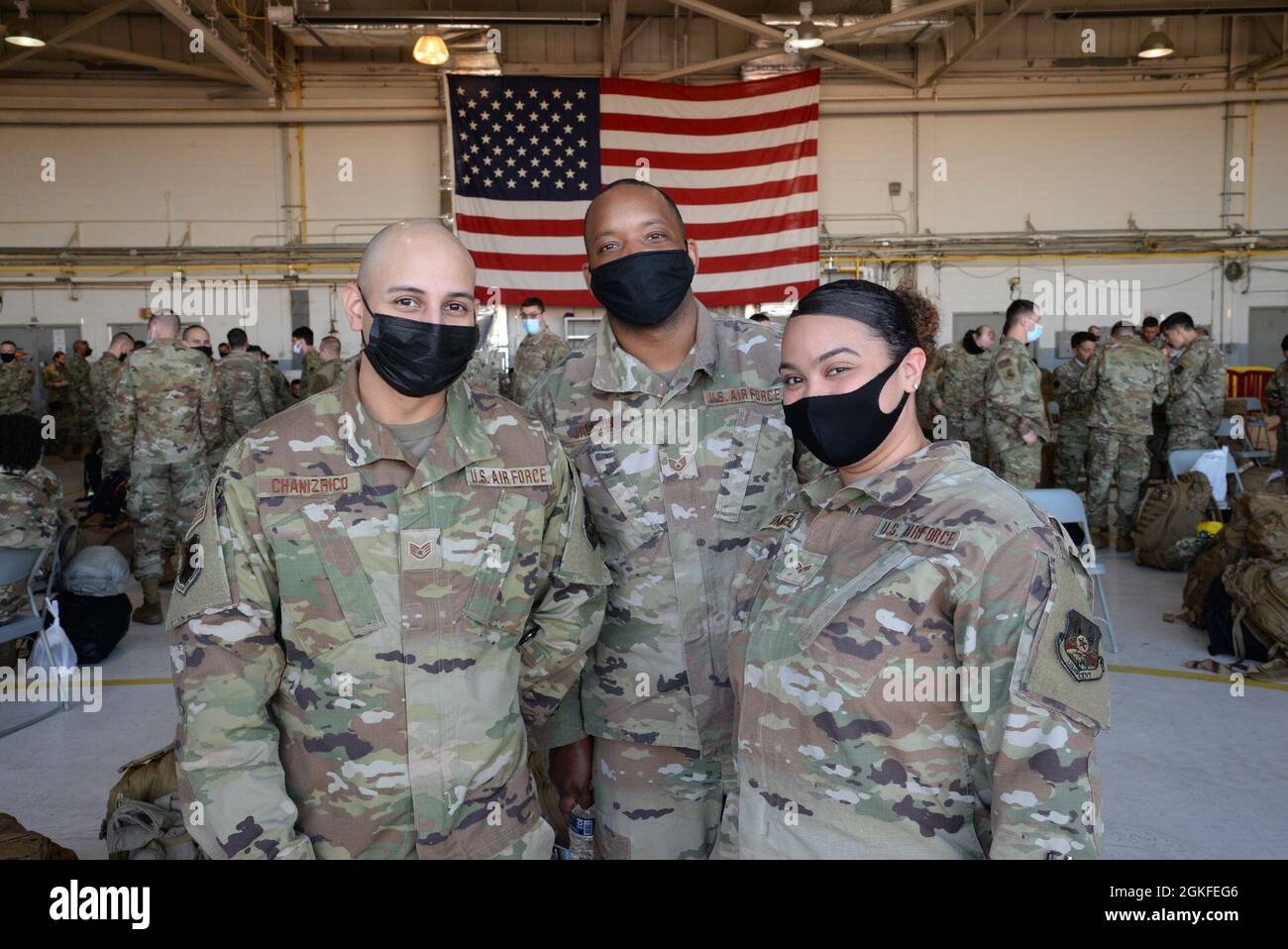From left, U.S. Air Force Staff Sgts. Pierre Chanizrico and Darrell ...