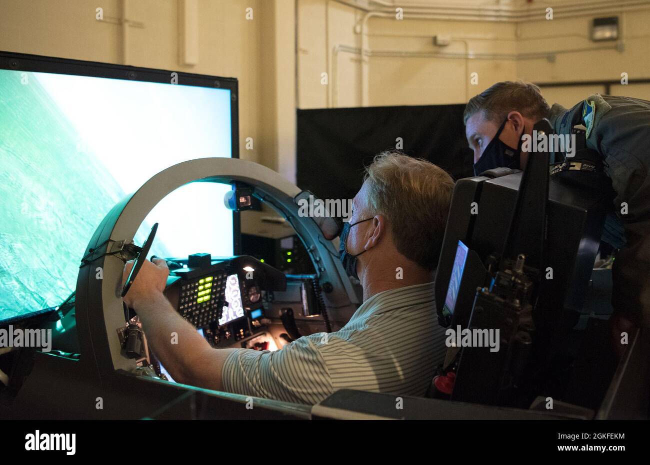 U.S. Rep. Kevin Ray Hern and Capt Connor Healy, 87th Flying Training ...