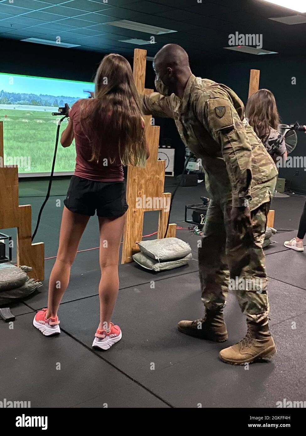 Staff Sgt. Omar Smith, a task instructor from 904th Contracting ...