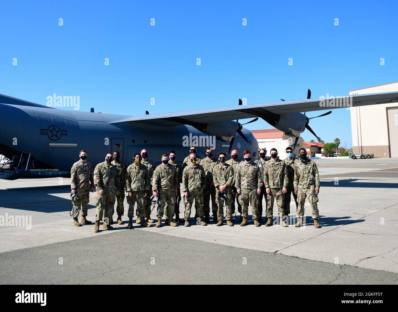 Airmen from the 19th Aircraft Maintenance Squadron pose for a photo in ...