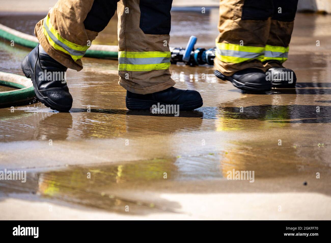Airmen from the 143d Civil Engineering Squadron’s Fire and Emergency ...