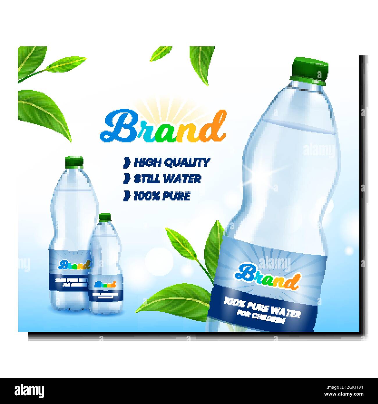 Water For Children Creative Promo Poster Vector Stock Vector Image ...