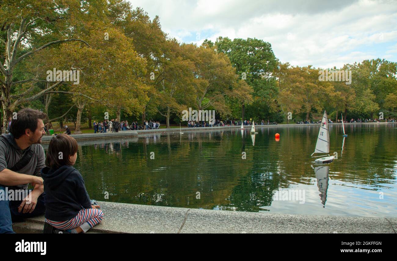 boy in central park Stock Photo - Alamy