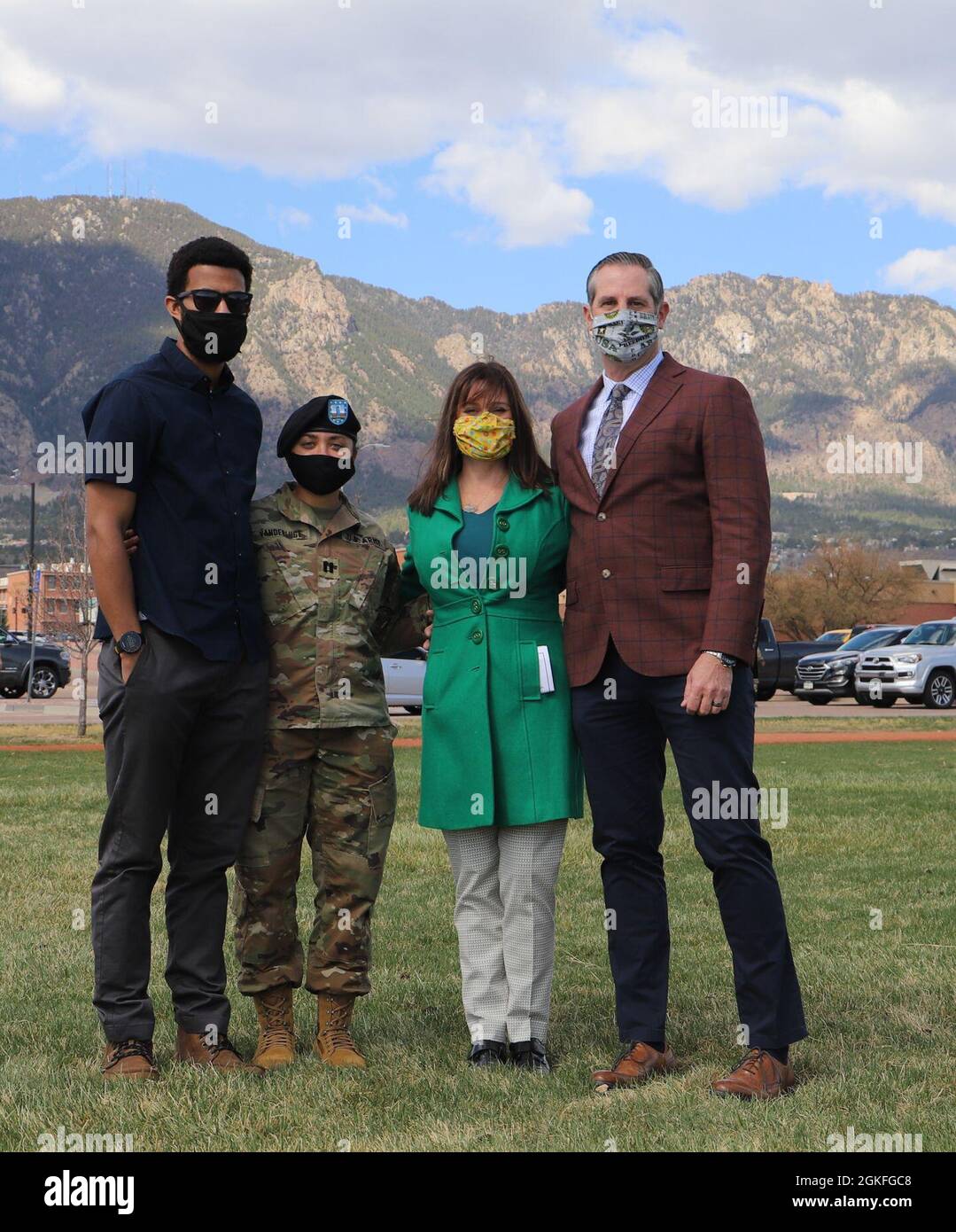 Capt. Lauren M. VanDerLugt with her family Stock Photo - Alamy