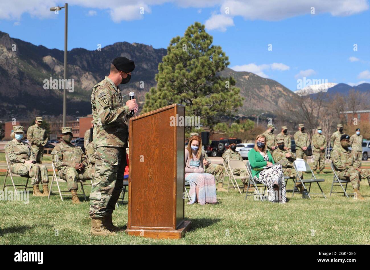 Capt. Michael A. Davis, outgoing commander, 115th Quartermaster Field ...