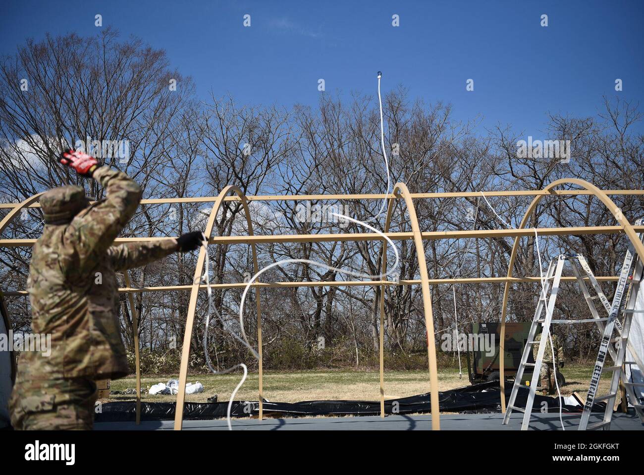 U.S. Air Force Staff Sgt. Thomas Wilks, a 35th Civil Engineer Squadron ...