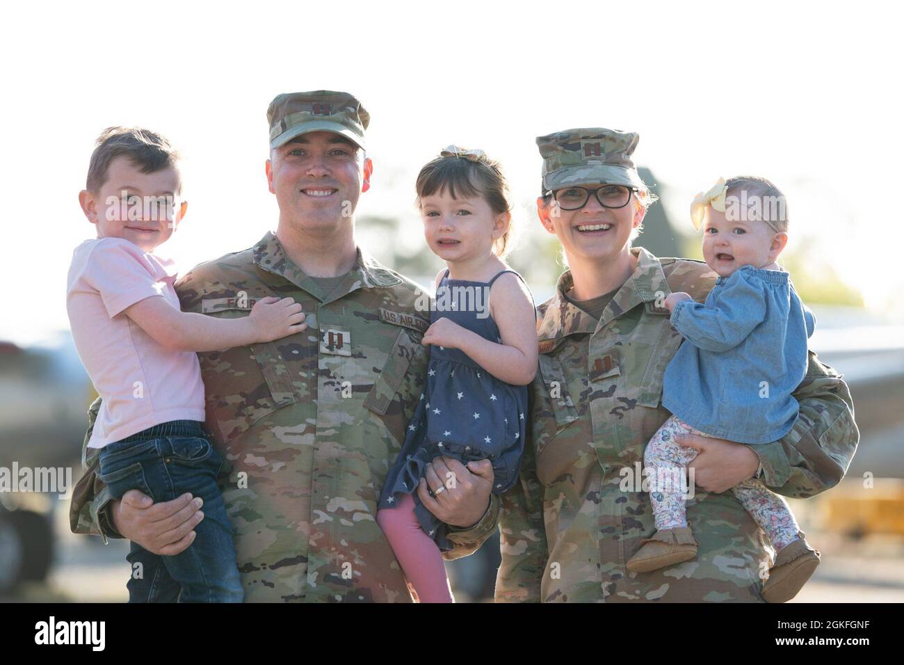 U.S. Air Force Capt. Jonathan Farr, second left, 921st Contingency ...