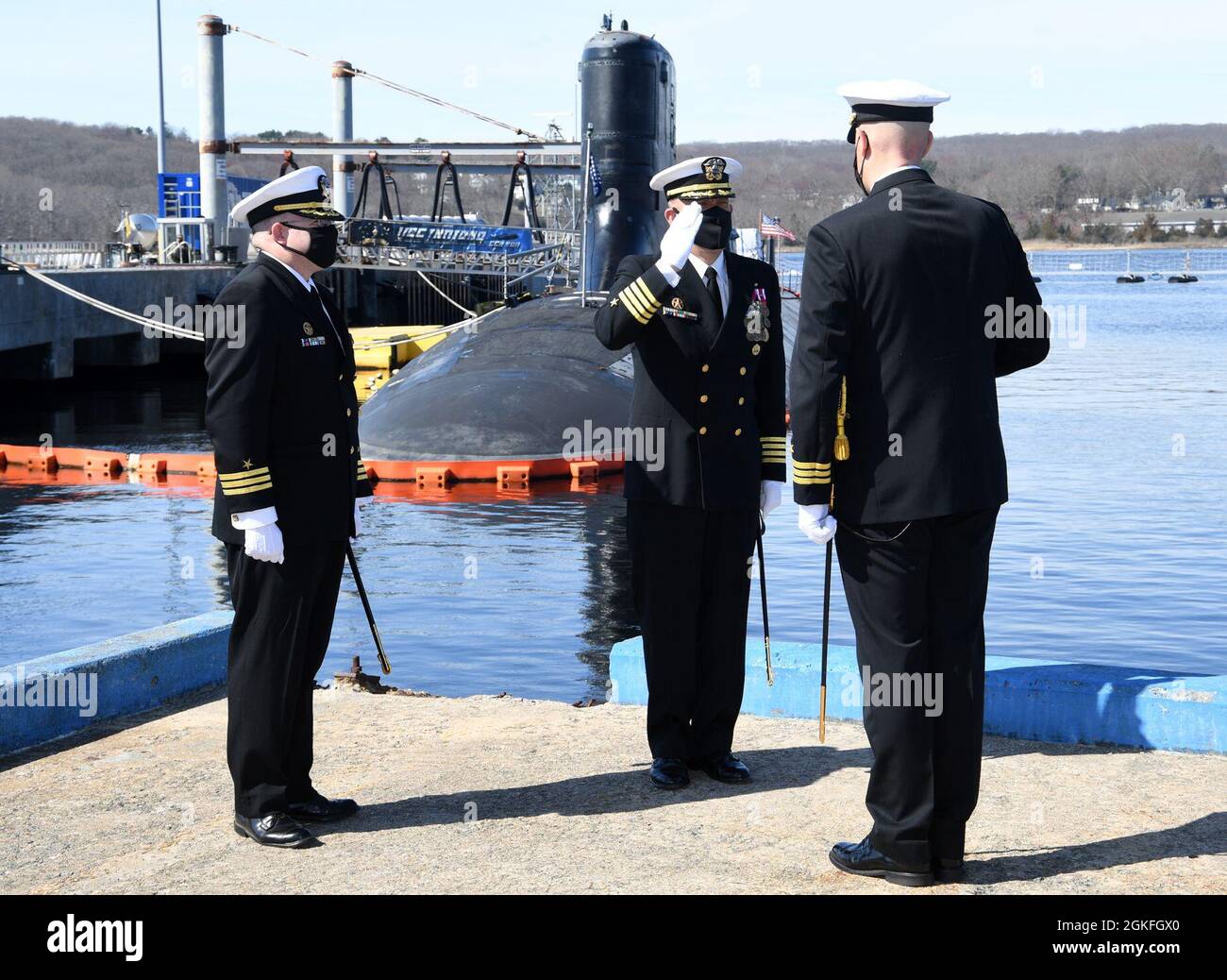 210409-N-GR655-045 GROTON, Conn. (April 9, 2021) – Capt. Matthew Boland ...