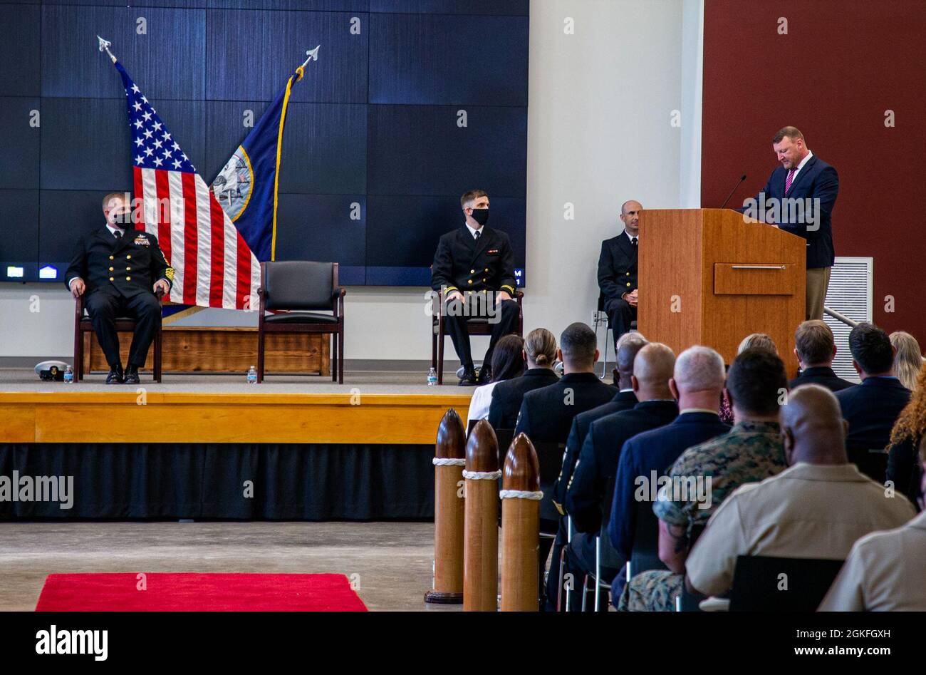Retired U.S. Navy Senior Chief Petty Officer Marvin Kitchens speaks ...