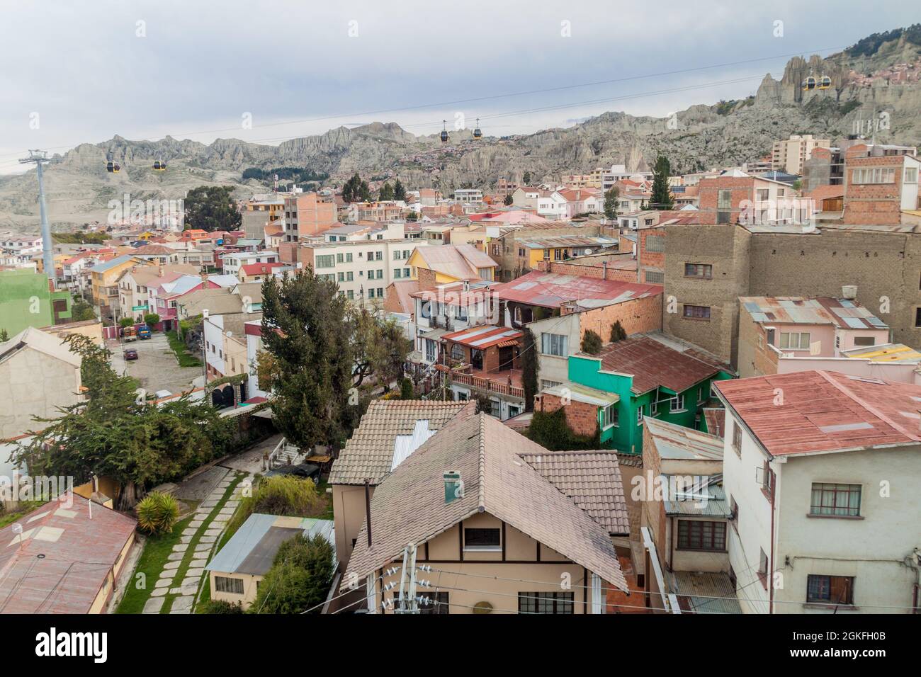 Buildings of La Paz, Bolivia Stock Photo - Alamy