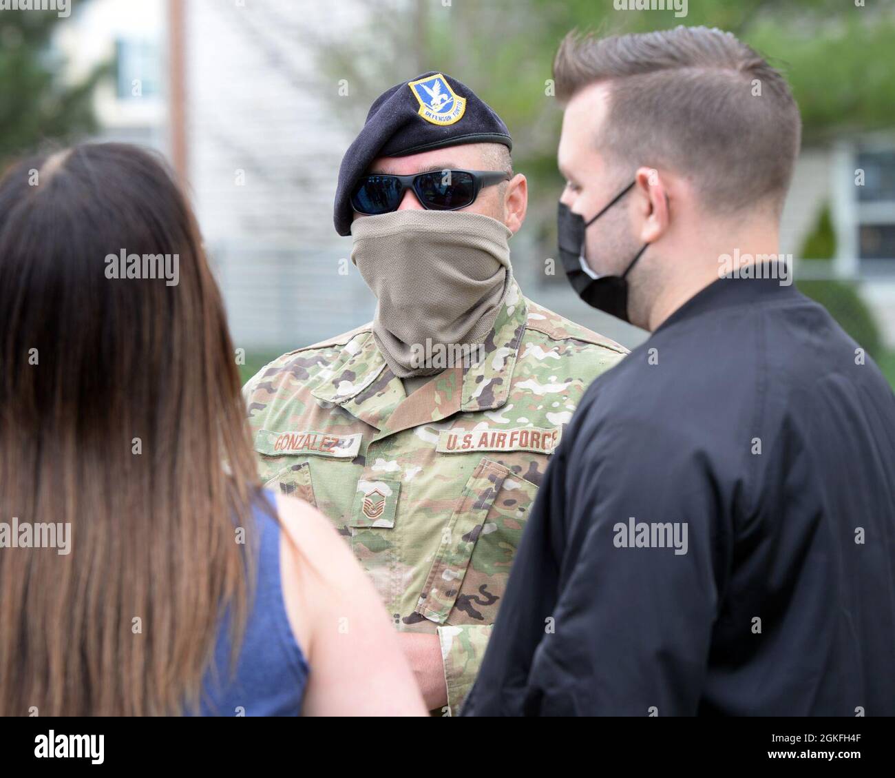 U.S. Air Force Master Sgt. Jesus Gonzalez, section chief for plans and ...