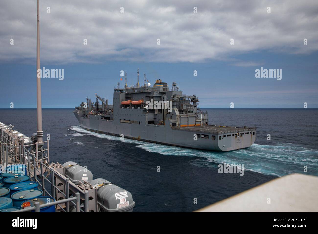 210409-N-IK871-1030 Atlantic Ocean (April 9, 2021) The Lewis and Clark ...