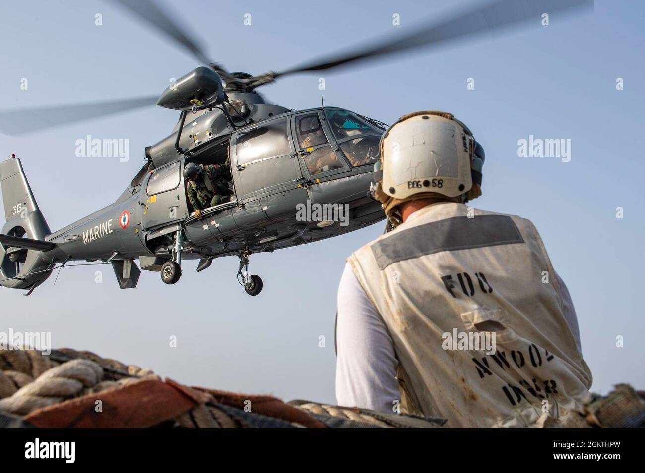 ARABIAN GULF (April 9, 2021) – Chief Boatswain’s Mate Albert Adkins ...