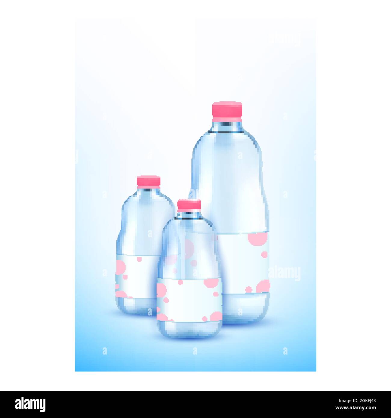 Mineral Water Creative Promotional Poster Vector Stock Vector Image ...