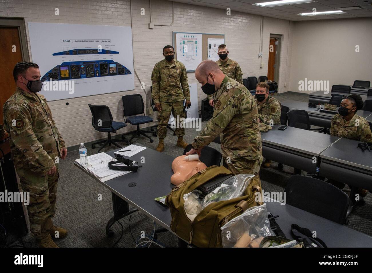 Members of the 919th Special Operations Mission Support Group attend a ...