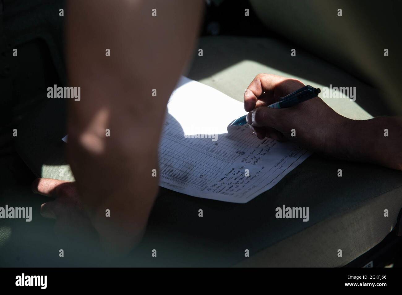 U.S. Marine Corps Pfc. Lane Seidl, an automotive maintenance technician ...