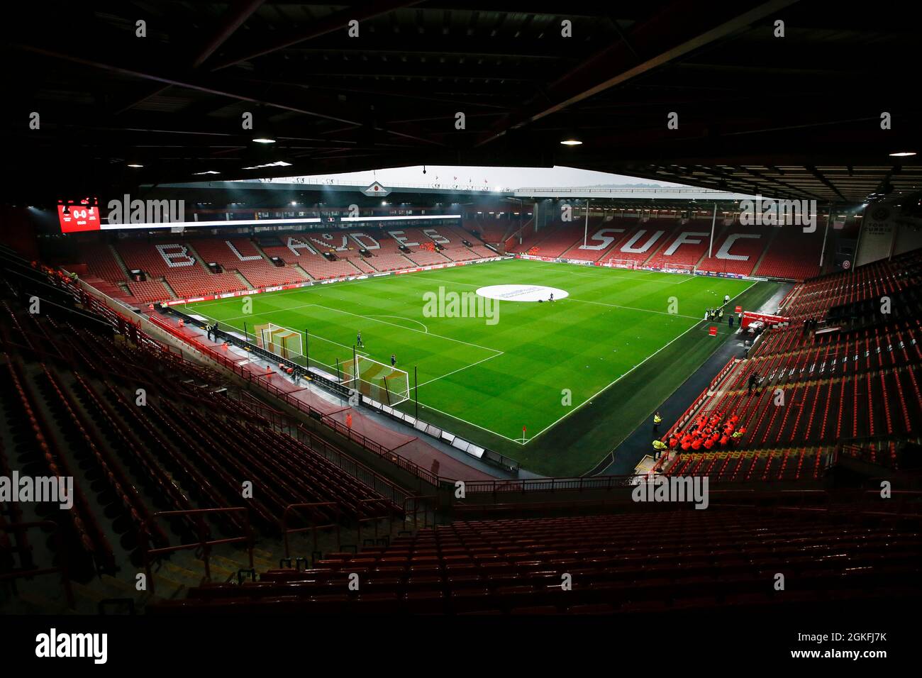 General interior view of Bramall Lane, home stadium of Sheffield United ...