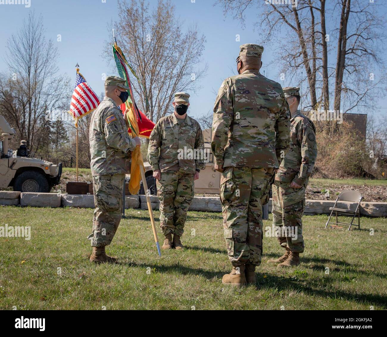 U.S. Army Col. Chris McKinney, outgoing commander, 177th Military ...