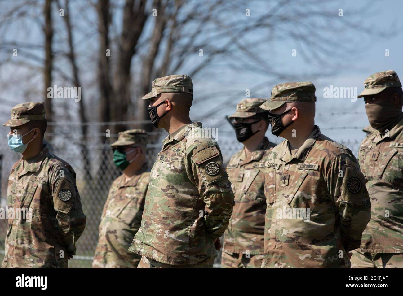 U.S. Army Soldiers with the 177th Military Police Brigade, Michigan ...