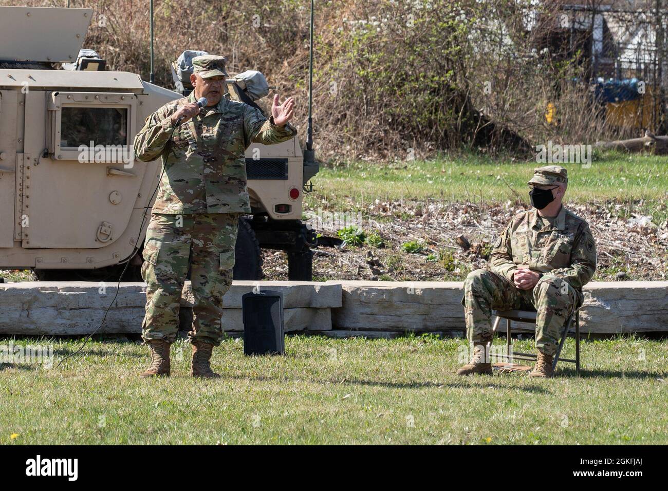 U.S. Army Command Sgt. Maj. Andrew Rodriguez, incoming command sergeant ...