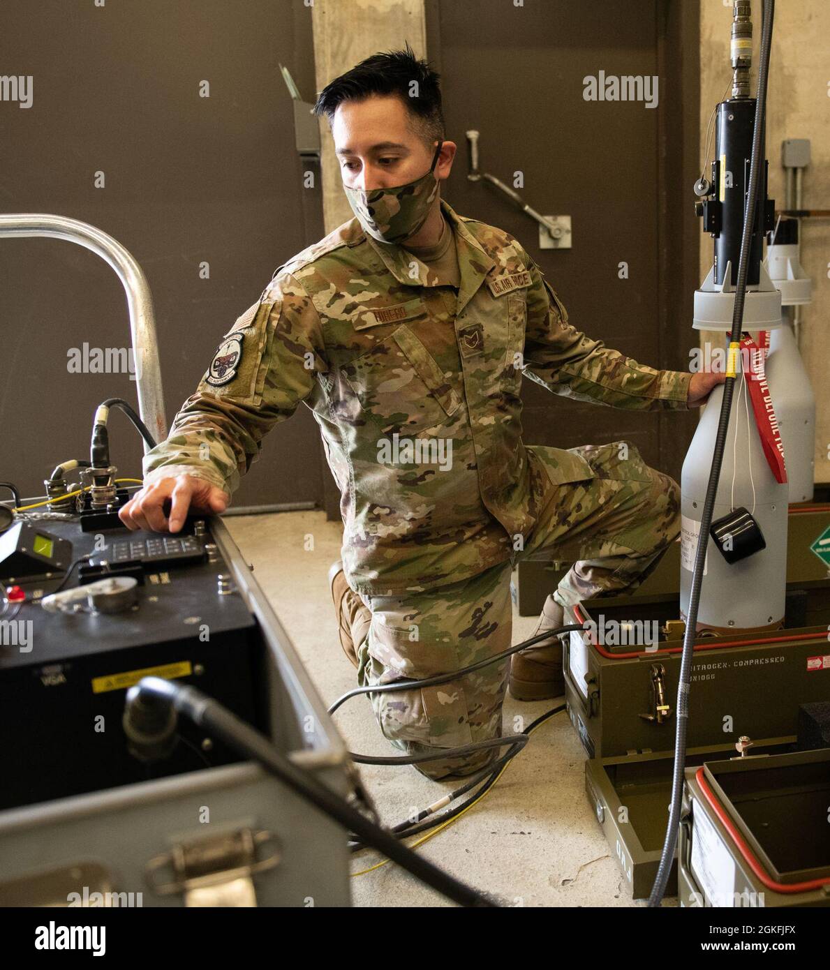 U.S. Air Force Staff Sgt. Victor E. Forero, a munitions systems ...