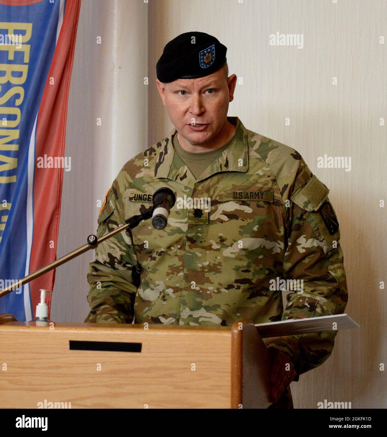 U.S. Army Lt. Col. Brandon H. Ungetheim, 39th Transportation Battalion ...