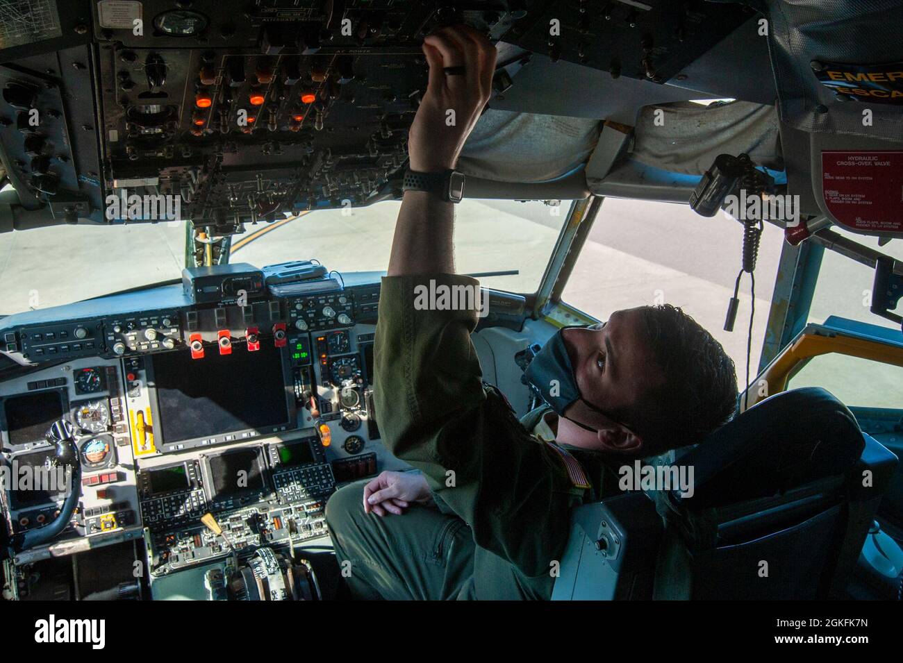 U.S. Air Force 1st Lt. Andres G. Velez, a 50th Air Refueling Squadron ...